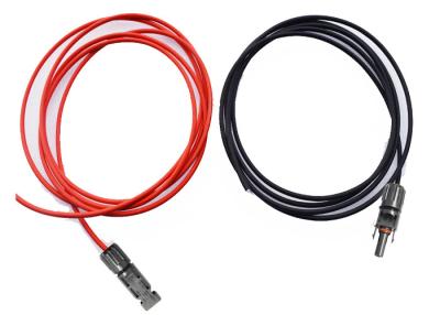 China 2 X 5m DC Solar Panel 6mm Cable Wire Extensions With Pre Crimped Connector for sale