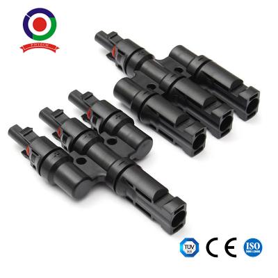 China 1000V 30A CE Certificate T Type Parallel Solar Panels Solar Branch Connector for sale