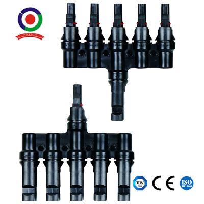 Cina Maschio & femmina del connettore di ramo del tipo 5 compatibili - 1 di T per i pannelli solari di Pv in vendita