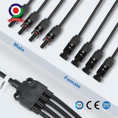 Chine Diviseur du fil T du cable connecteur FFM MMF picovolte du panneau solaire 30A de branche de 1 paire Y à vendre
