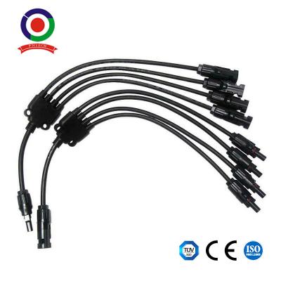 Cina 1 Pair Y Branch Solar Panel 30A Cable Connector FFM MMF PV Wire T Splitter in vendita