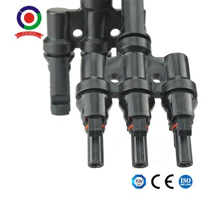 China 1 Pair Male Female 1 To 3 Solar Photovoltaic Connector for sale