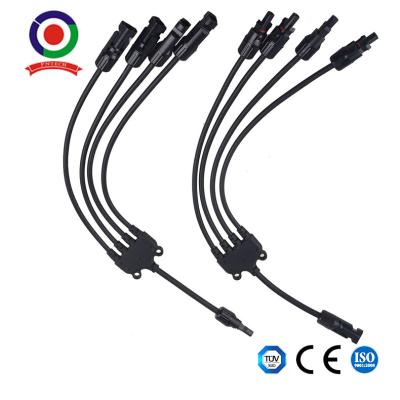 China anti ultraviolet radiation 30A 1 To 4 Solar Y Branch Connector for sale