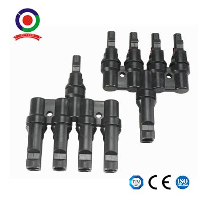 Chine 2 paires d'embranchement de type 1 solaire du tuyau T à 4 MMMMF + FFFFM pour la connexion parallèle à vendre