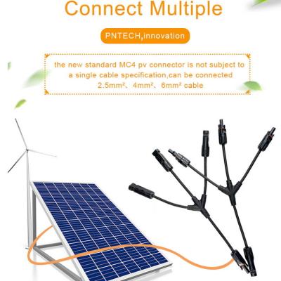 China 3 To 1 IP67 Solar Panel Y Connector In Pair For Parallel Connection for sale