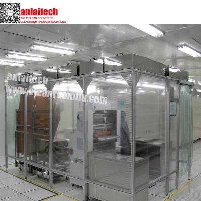 China OEM Clean Class 100 Modular Clean Room Booth ISO 5 HEPA Filter for sale