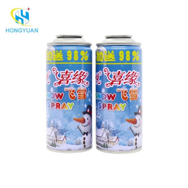 Quality 280ml Empty Aerosol Tin Can Snow Spray for Christmas Party for sale