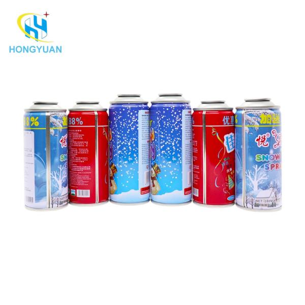 Quality Empty Aluminum Aerosol Can Matte Leak Proof for Snow Spray Packaging for sale