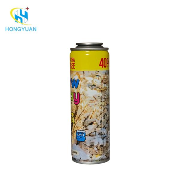 Quality Custom Tin Fake Snow Aerosol Can Printable High Seal 250ml For Festival Supplies for sale