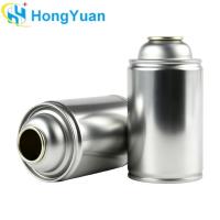 China Empty Aerosol Tin Can with High Cone Shape and Durable Tinplate Material Featuring Customizable Offset Printing for sale