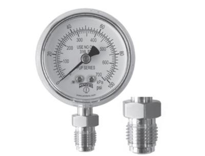 China WINTERS PUP-20 Series High-Purity Pressure Gauge with ±0.25% Accuracy, Stainless Steel 316 Construction, and IP65 Protection for sale