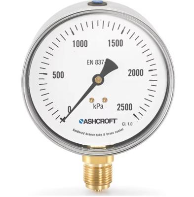 China Pharmaceutical Sanitary Pressure Gauge 63mm 100mm Dial With Fully Welded Structure for sale