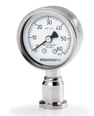 China Ashcroft C1032 Small Chuck Sanitary Pressure Gauge In Accordance With EN 10205:2004 3.1. for sale