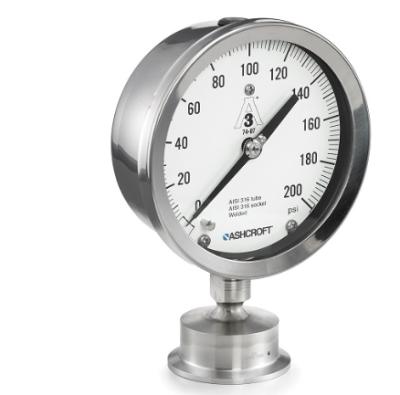 China Ashcroft  The 1032 Sanitary Pressure Gauge 3-A Certification Meet Strict Hygiene Requirements for sale