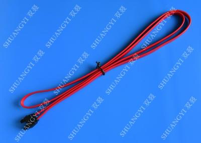 China Rotes Kabel 6gbps SATAs 3,0 langer SATA-Kabel 7 Pin SATA zu SATA für gesetzten Spitzenkasten zu verkaufen