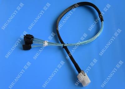 China SFF 8087 tot 4 SATA Molex SAS Kabel Pinout 2 SCSI Serie In bijlage SATA aan HDD Te koop