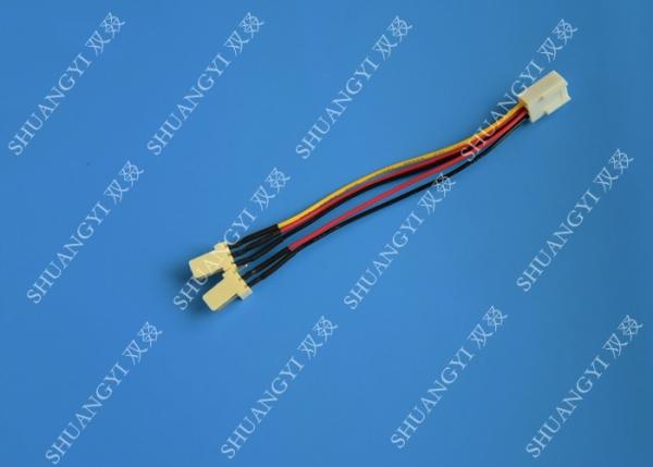 Quality 3-Pin Female to 2 x 3-Pin Male Computer Case Fan Y-Splitter Power Connector for sale