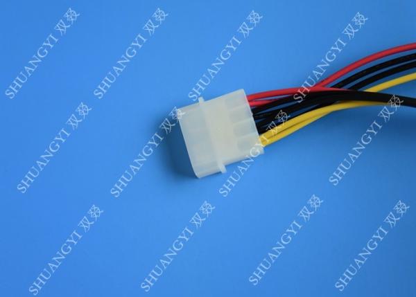 Quality IDE Flat Cable Harness Assembly 4 Pin to 2 x 15 Pin SATA To Serial ATA SATA for sale