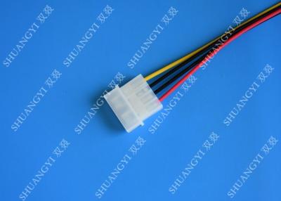 China 4 Pin Molex to SATA Data Cable Cable Harness Assembly For Computer 6 Inches for sale