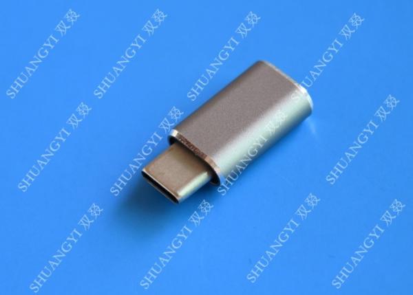 Quality 5 Gbps Type C Micro USB , USB C to Micro USB Female Connector For Google Chromebook Pixel for sale