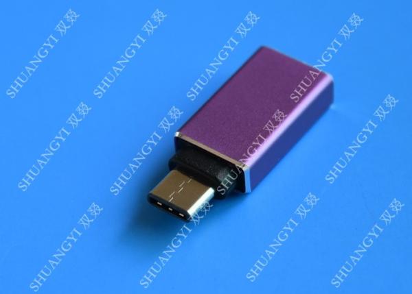 Quality MacBook Nexus 5X / 6P Type C Micro USB Purple Metal USB C to USB A 3.0 for sale