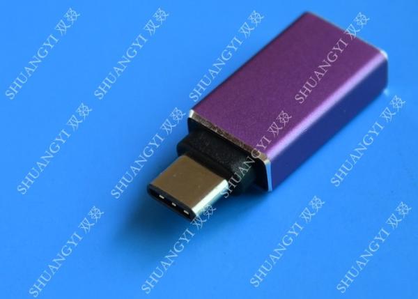 Quality MacBook Nexus 5X / 6P Type C Micro USB Purple Metal USB C to USB A 3.0 for sale