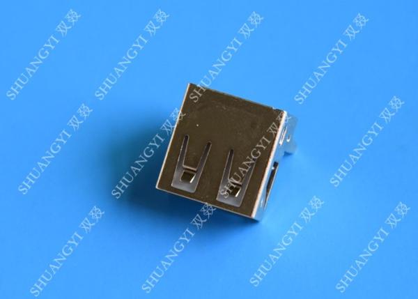 Quality Female Straight Pin USB Charging Connector With 30 MΩ Contact Resistance for sale