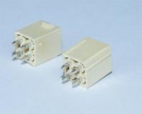 China Double Row 2x2 Pin Inline Header Connector 2.54mm Pitch for PCB for sale