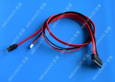 China Homem do cabo distribuidor de corrente de SATA 7+15Pin HDD ao peso leve masculino da extensão à venda