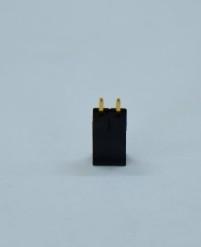 Quality 8.5h in-Line 2.54pH 1*2 Single Row Pin Au 15u'' Plated Terminals for sale