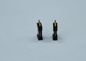Quality 8.5h in-Line 2.54pH 1*2 Single Row Pin Au 15u'' Plated Terminals for sale
