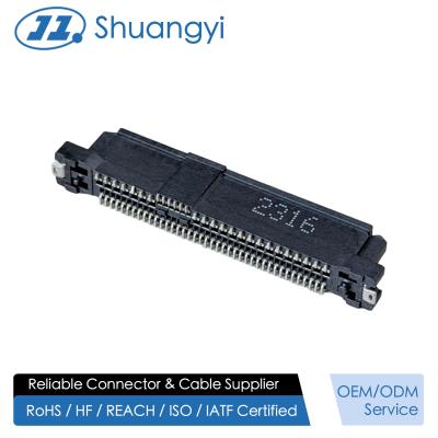 China High-Speed SAS 68P SMT Female Connector 30U" Gold Terminal PCB Electronic Signal Connector for Servers, Data Centers, RAID & Automotive Systems for sale