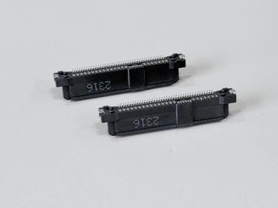 China High-Speed SAS 68P SMT Female Connector 30U" Gold Terminal PCB Electronic Signal Connector for Servers, Data Centers, RAID & Automotive Systems for sale