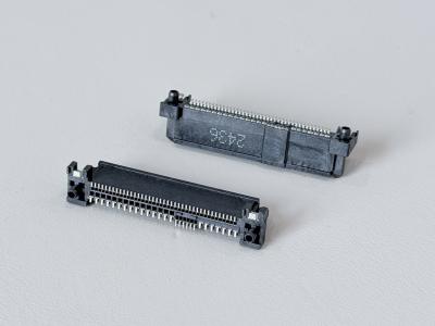 China SAS4/PCIe 68-Pin SMT Female Electronic Signal Connector, 30U" Gold Terminal PCB Connector for Server, Automotive, High-Speed Data Transmission for sale