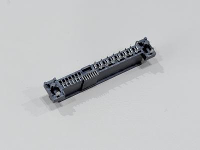 China SAS 29-Pin Female Electronic Signal Connector | 15P DIP + 7P SMT Hybrid Terminal, 30U" Gold-Plated PCB Connector for Server, Automotive & High-Speed Transmission for sale