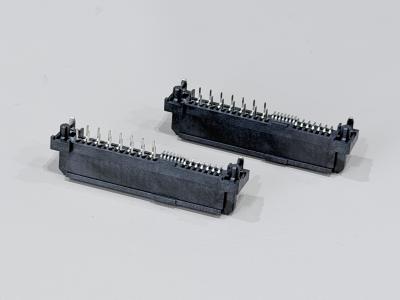 China SAS 29-Pin Female Electronic Signal Connector | 15P DIP + 7P SMT Hybrid Terminal, 30U" Gold-Plated PCB Connector for Server, Automotive & High-Speed Transmission for sale