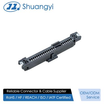 China SAS 29P Female SMT Connector, 15µ" Gold-Plated | High-Speed Electronic Signal Terminal for Automotive, Server & Transmission Applications for sale