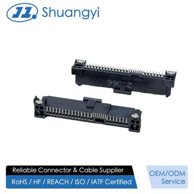 China SAS 29P Female Connector, SMT, Gold-Plated 30U", High Durability for Data and Power Transmission, RoHS Compliant for sale