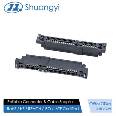 China SAS 29P Female Connector, SMT, Gold-Plated 30U", PCB Mount, High-Speed Signal and Power Transmission, RoHS &HF Compliant for sale