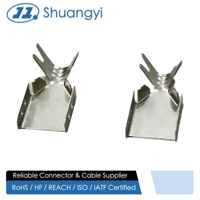 China USB 2.0 AM Connector Three-Piece Front Shell for OD3.8 Cable | Electrical Wire Terminal Plated Housing for sale