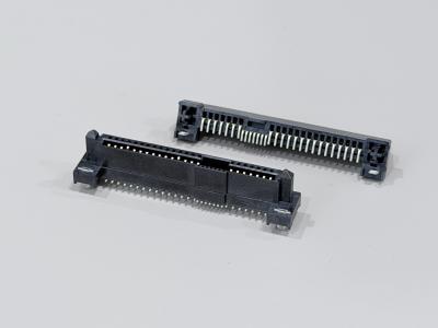 China SAS 29P Female Connector with fish fork, SMT, Gold-Plated 30U", PCB Mount, High-Speed Signal and Power Transmission, RoHS &HF Compliant for sale