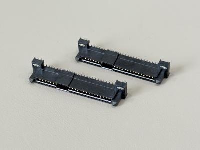 China SAS 29 Pin terminal Female Connector with fish fork, SMT, Gold-Plated 30U", PCB Mount, High-Speed Signal and Power Transmission, RoHS &HF Compliant for sale