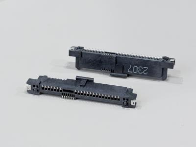 China SAS 29 Pin Female Socket SMT Connector with Positioning Column & Fishhook | Gold-Plated for High-Speed Data Systems, Automotive & Storage Applications for sale