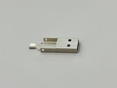 China USB 2.0 AM Three-Piece Rear Shell Connector | Pin Wire Cable Electrical Terminal Plated Housing for PCB Customization for sale