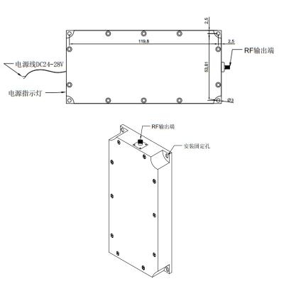 China 5.8G Drone Signal Jammer Module, 10W (40 dBm), Customizable RF Jammer Module. for sale