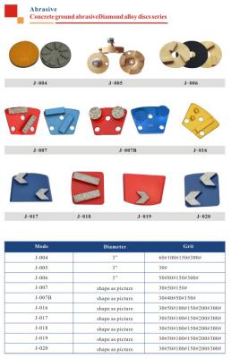 Cina Diamante a 4 pollici del diamante di 4 denti per il disco di macinazione concreto del pavimento in vendita