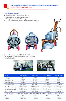 Cina 750MM 380V 440V di alluminio muoiono lucidatrice per pavimenti di pietra della colata/smerigliatrice concreta del pavimento in vendita