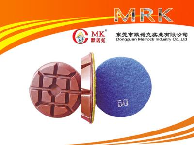 China 3 Inch Hard Diamond Marble / Granite Stone Polishing Pads 12.5mm Thick for sale