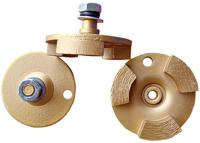 China Three Segment Grinding Blade Diamond Grinder Disc For Terrazzo Floor for sale