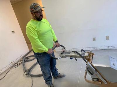 중국 조정가능한 손잡이 550mm를 가진 행성 구체적인 그라인더 220V 판매용